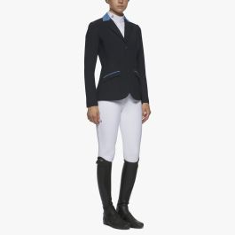 Women's zip and buttons riding jacket